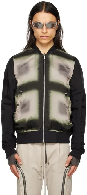 Rick Owens Black Flight Reversible Bomber Jacket In 0909p2 Black